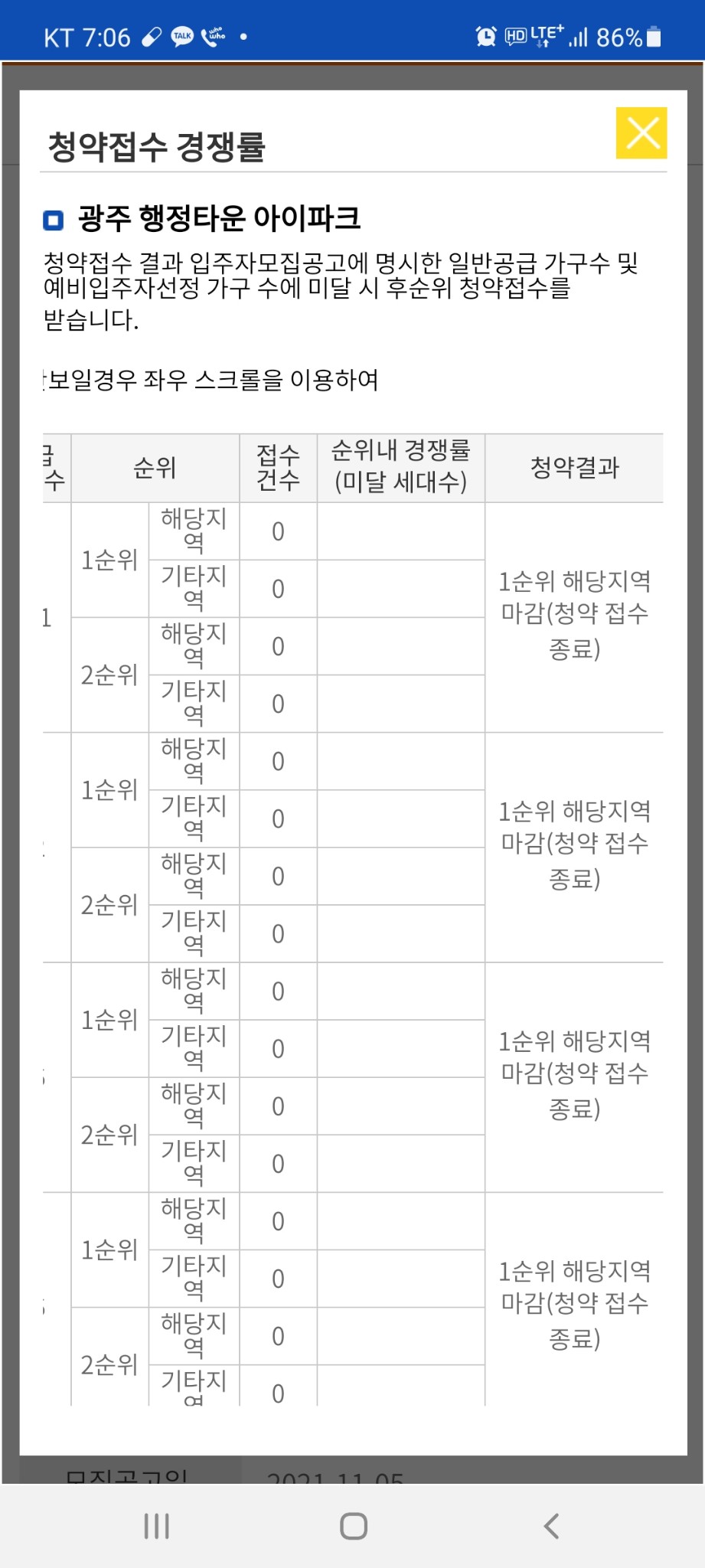 송정동 광주행정타운아이파크의 실거래가 시세 매물 주변정보 아파트는 호갱노노
