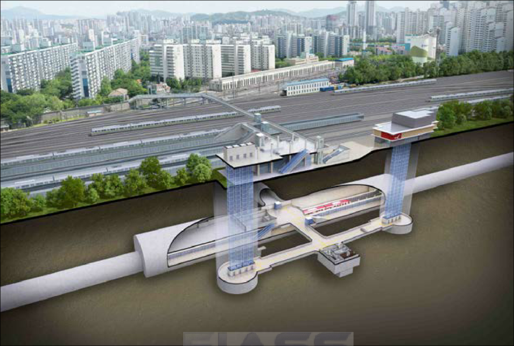 월계동신재건축의 이야기 | GTX C 실시계획 승인. GTX 광운대역 조감도. 입/출구가 지금보