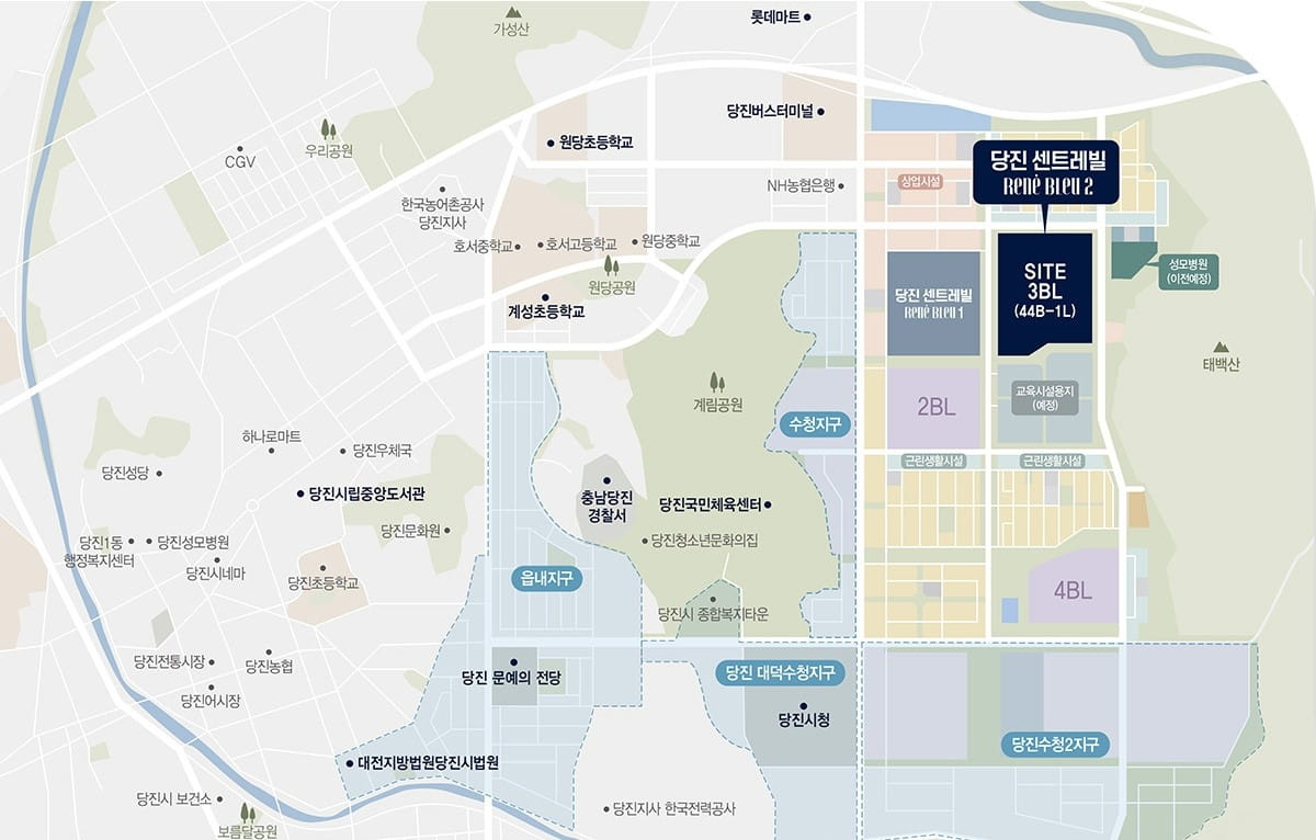 수청동 당진센트레빌르네블루2차의 실거래가 시세 매물 주변정보 아파트는 호갱노노