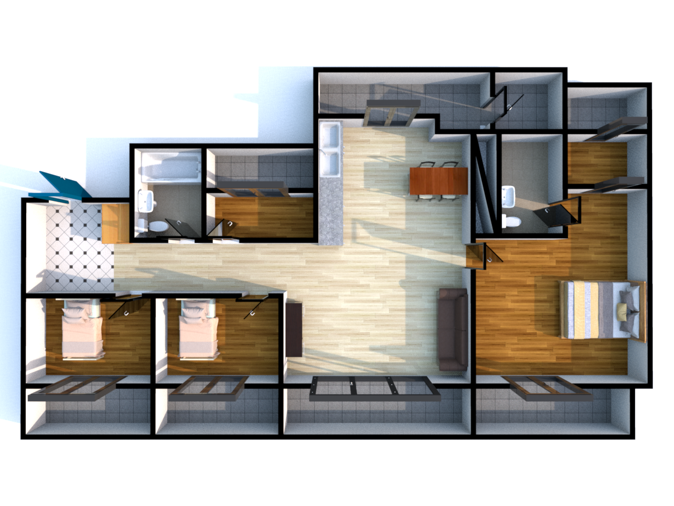 동탄역예미지시그너스의 이야기 | 84A 평면도 치수 공유될까요?