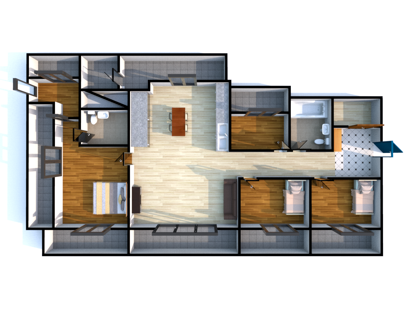 동탄역예미지시그너스의 이야기 | 84A 평면도 치수 공유될까요?