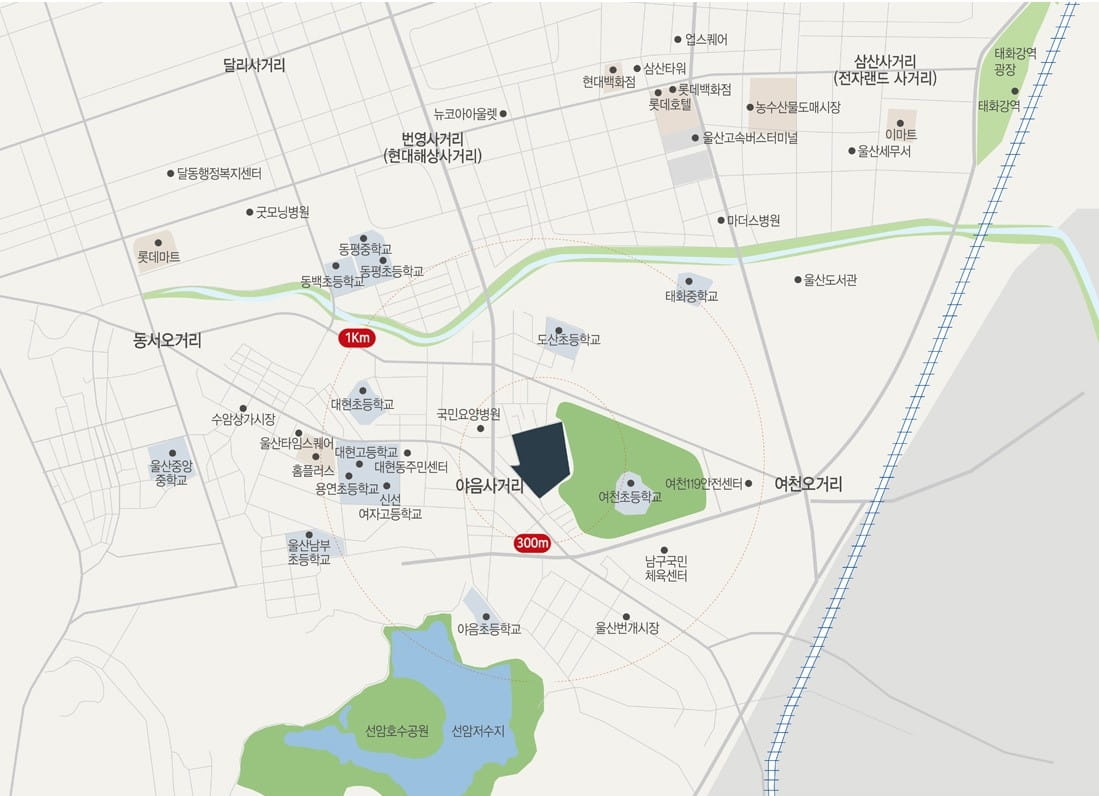 야음동 번영로하늘채센트럴파크의 실거래가 시세 매물 주변정보 아파트는 호갱노노