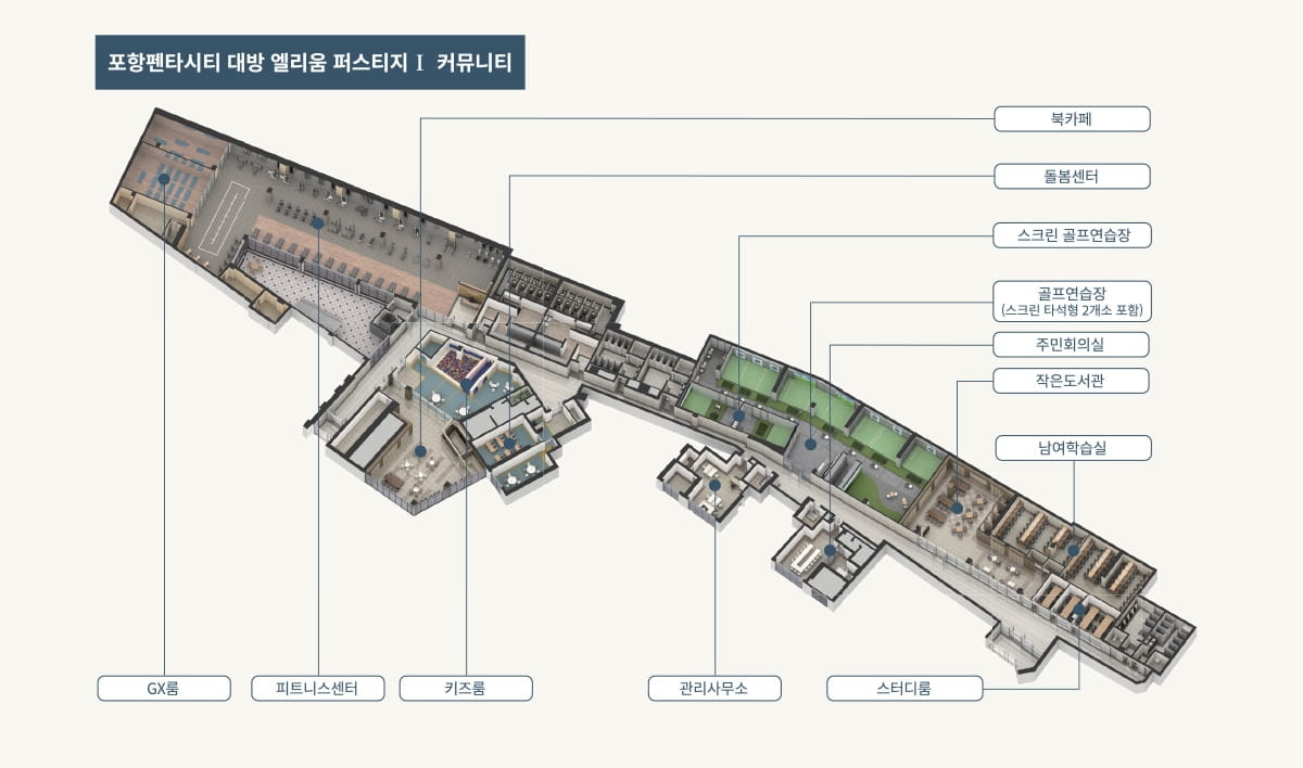 대련리 포항펜타시티대방엘리움퍼스티지1차의 실거래가 시세 매물 주변정보 아파트는 호갱노노